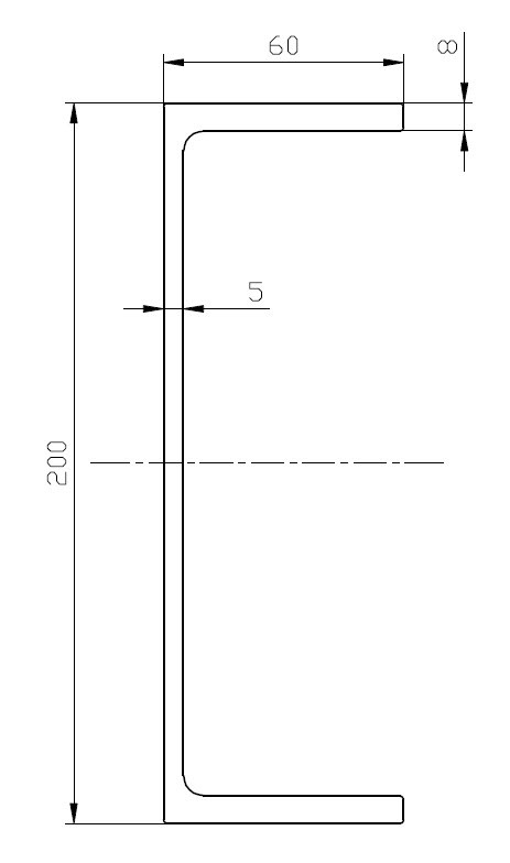 U-profiili 60x200x60x6x5x6x4500 mm - Oy Parlok Trading AB